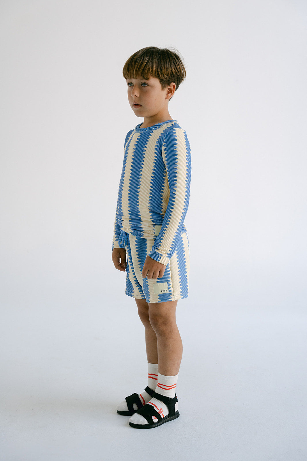 Boys Rashie Top Ribbed - Blueberry Wobble – Pekpi