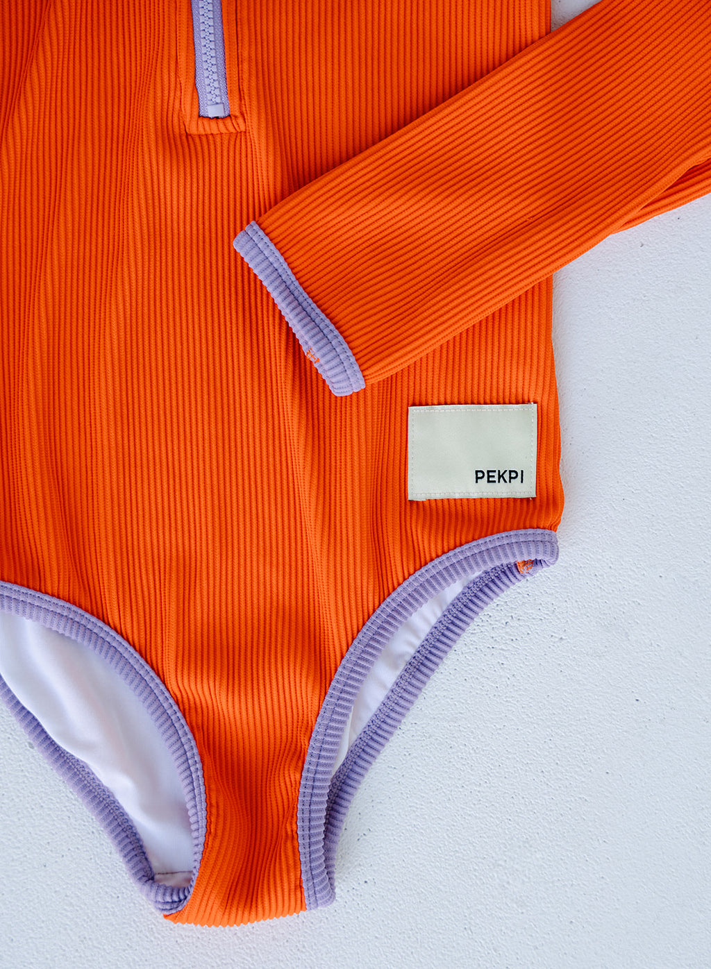 Girls Full Piece Swimsuit - Tangerine Dreams – Pekpi